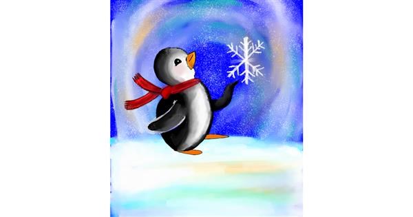 Pingvin - crtež od autora: Wish - Drawize galerija!