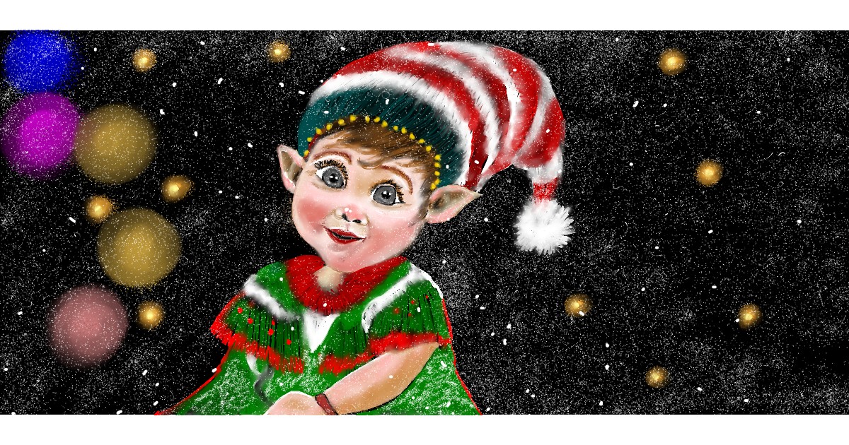 Watch Çhåching draw Christmas elf!
