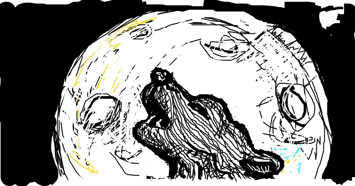 Watch Paranoia draw Moon!