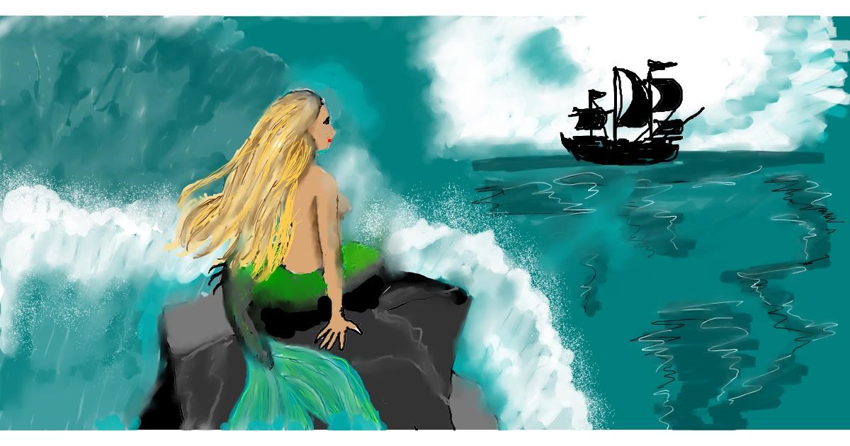 Watch SAM AKA MARGARET draw Mermaid!