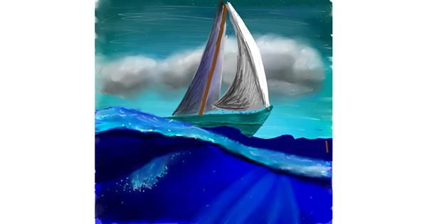 Drawing of Sailboat by Andromeda - Drawize Gallery!