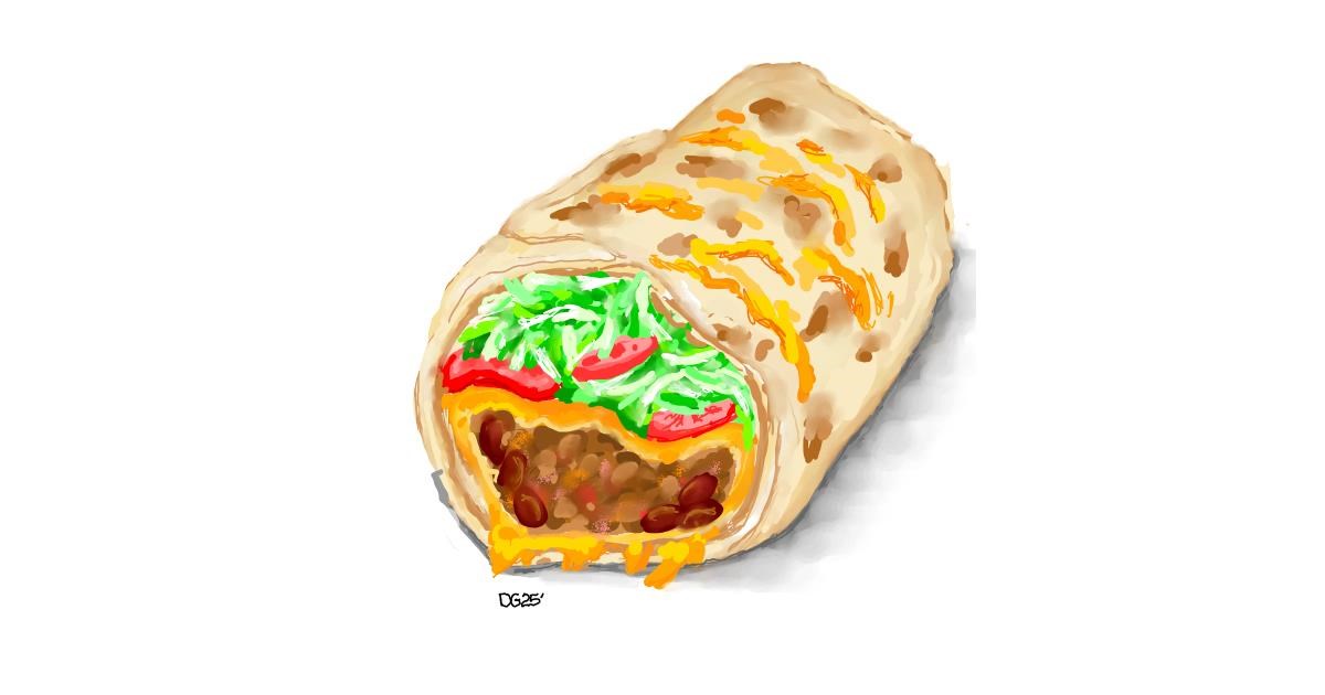 Watch GreyhoundMama draw Burrito!