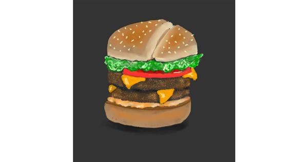 Drawing of Burger by TedsNan - Drawize Gallery!