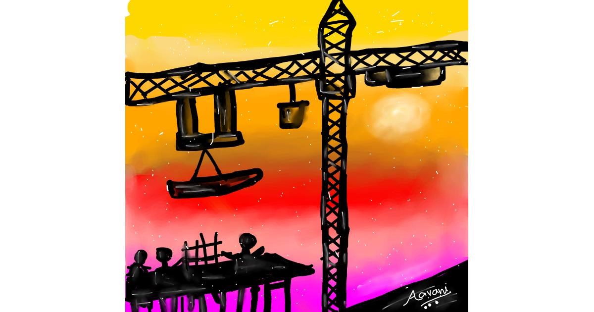 Drawing of Crane (machine) by Peek - Drawize Gallery!