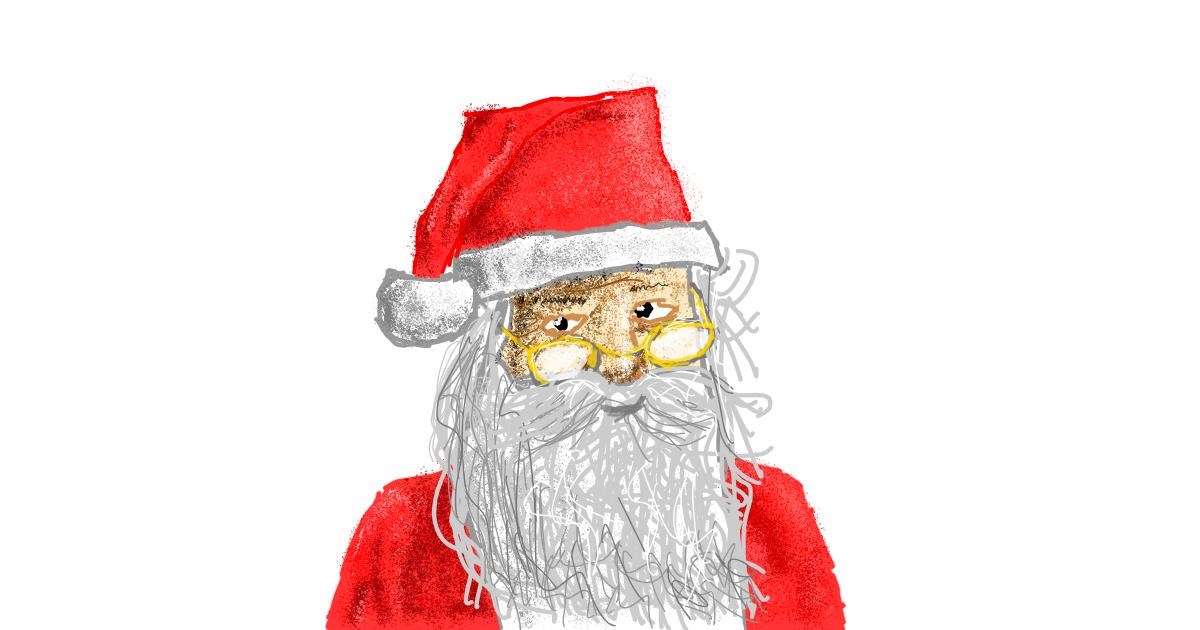 Watch Sam draw Santa Claus!
