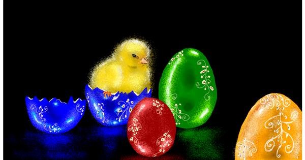 Drawing of Easter chick by Eclat de Lune - Drawize Gallery!