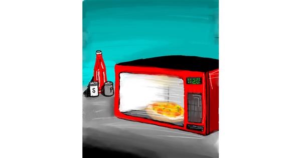 Drawing of Microwave by Mom E - Drawize Gallery!