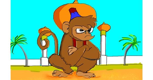 Drawing of Monkey by Herbert - Drawize Gallery!