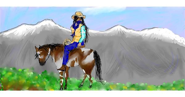 Drawing of Cowboy by Icefrost - Drawize Gallery!