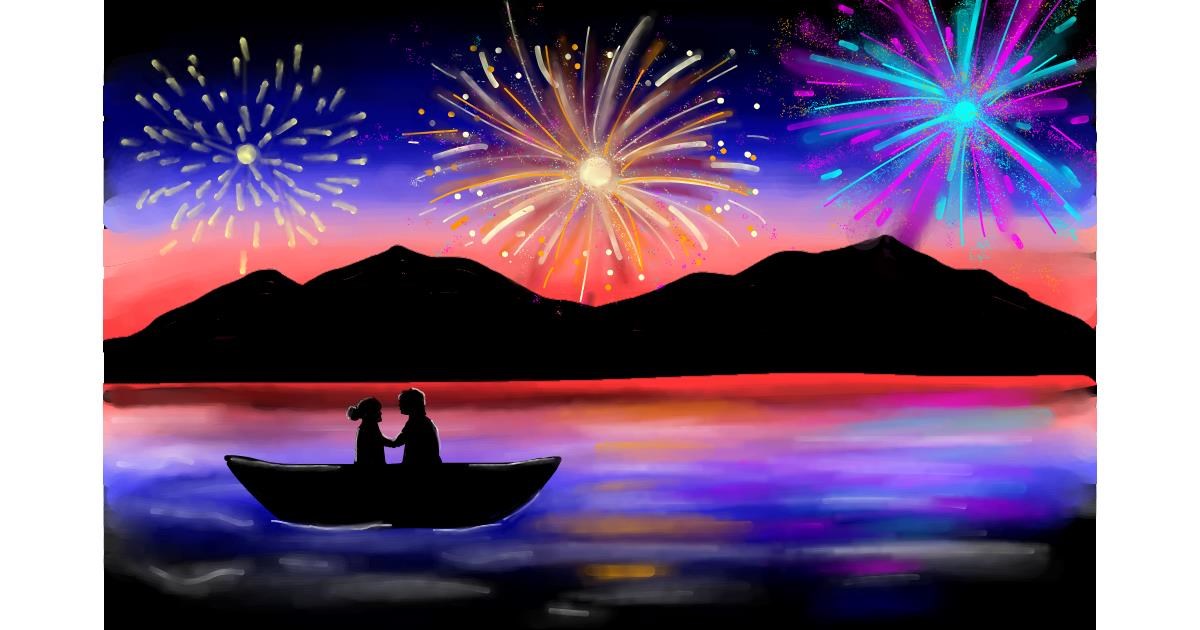 Fireworks Drawing - Gallery and How to Draw Videos!