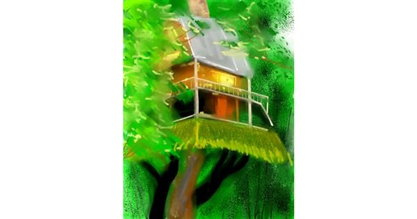 Drawing of Treehouse by Walter nonwhite - Drawize Gallery!