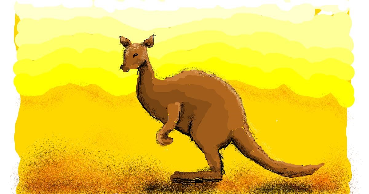 Watch Paranoia draw Kangaroo!