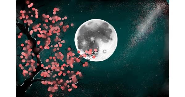 Drawing of Moon by Grace鹿曆 - Drawize Gallery!