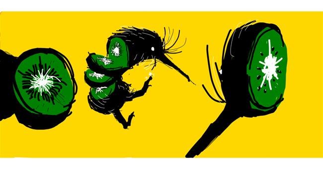 Drawing of Kiwi fruit by Pash's Cat - Drawize Gallery!