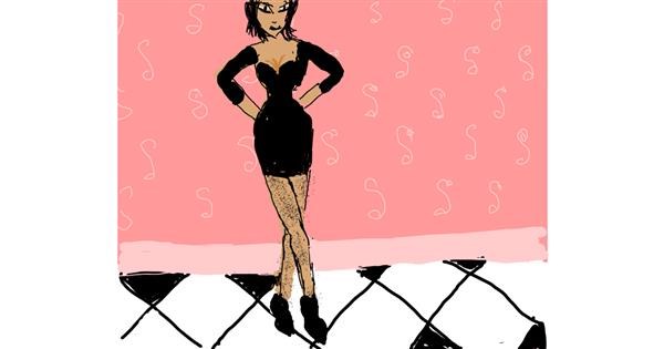 Drawing of Dress by Cherri - Drawize Gallery!