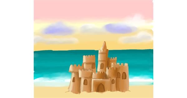 Sand castle Drawing - Gallery and How to Draw Videos!