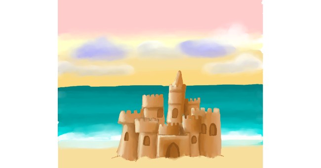 Drawing of Sand castle by ImagineBastille - Drawize Gallery!