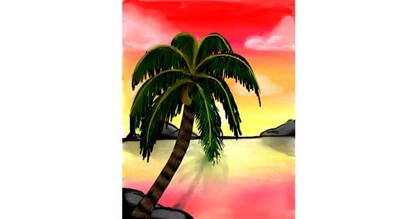 Drawing of Palm tree by Bri - Drawize Gallery!