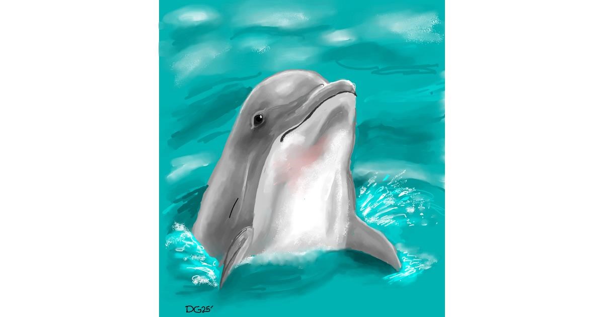 Watch GreyhoundMama draw Dolphin!