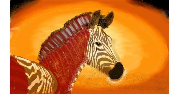 Drawing of Zebra by Crash - Drawize Gallery!