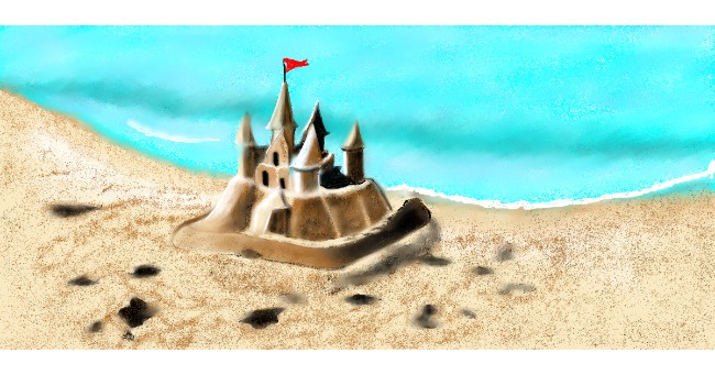 Drawing of Sand castle by Chaching - Drawize Gallery!