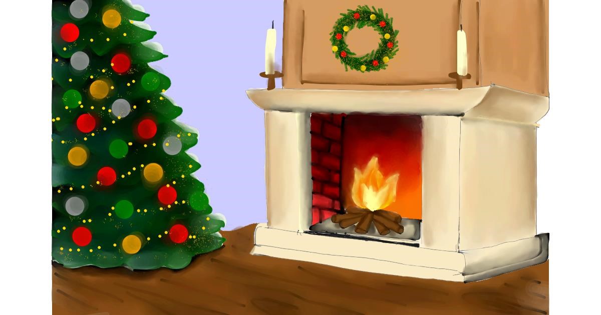 Fireplace Drawing - Gallery and How to Draw Videos!
