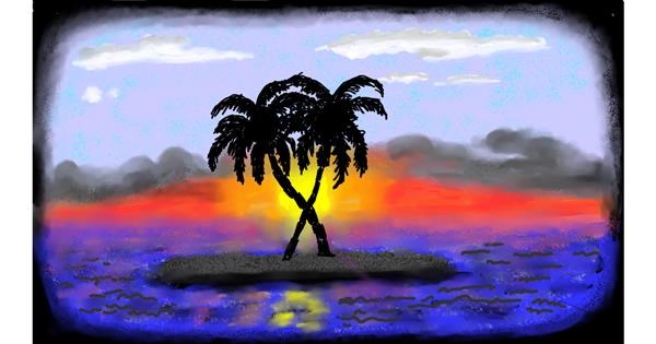 Insel Zeichnung von SAM AKA MARGARET - Drawize Galerie!