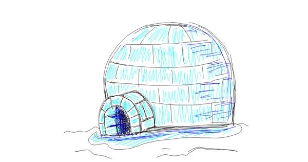 Drawing of Igloo by Kiwi - Drawize Gallery!