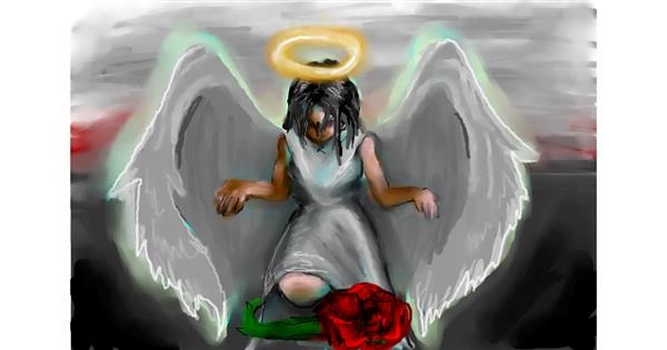Drawing of Angel by 푅oses-핽-푅ed - Drawize Gallery!