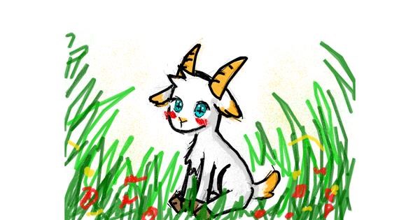 Drawing of Goat by Ray - Drawize Gallery!