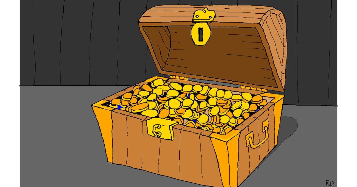 Watch flowerpot draw Treasure chest!