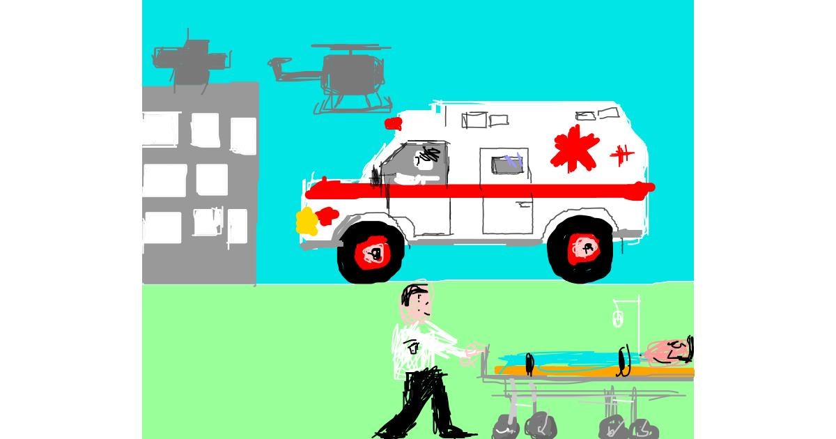 Watch Yasi draw Ambulance!