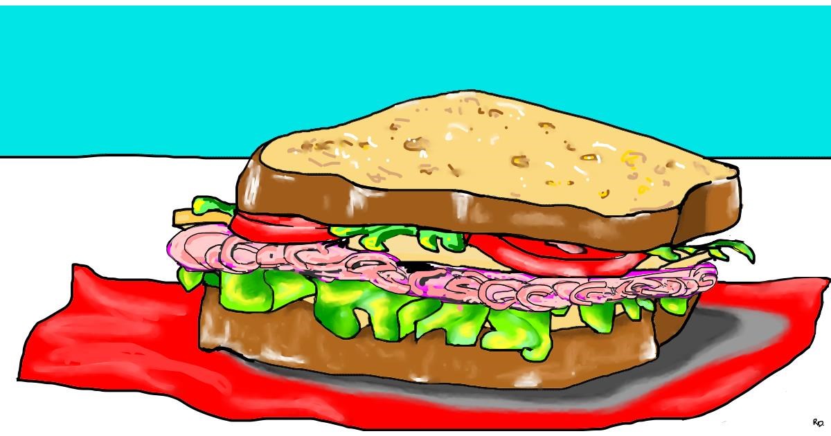 Watch Swimmer draw Sandwich!