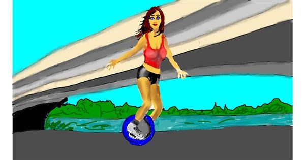 Drawing of Unicycle by SAM AKA MARGARET - Drawize Gallery!