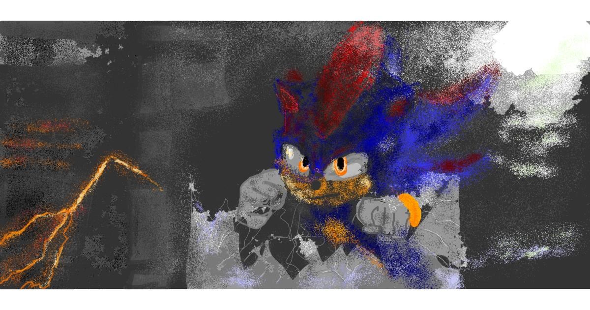 Sehen Sie, wie Yana Sonic the hedgehog zeichnet!