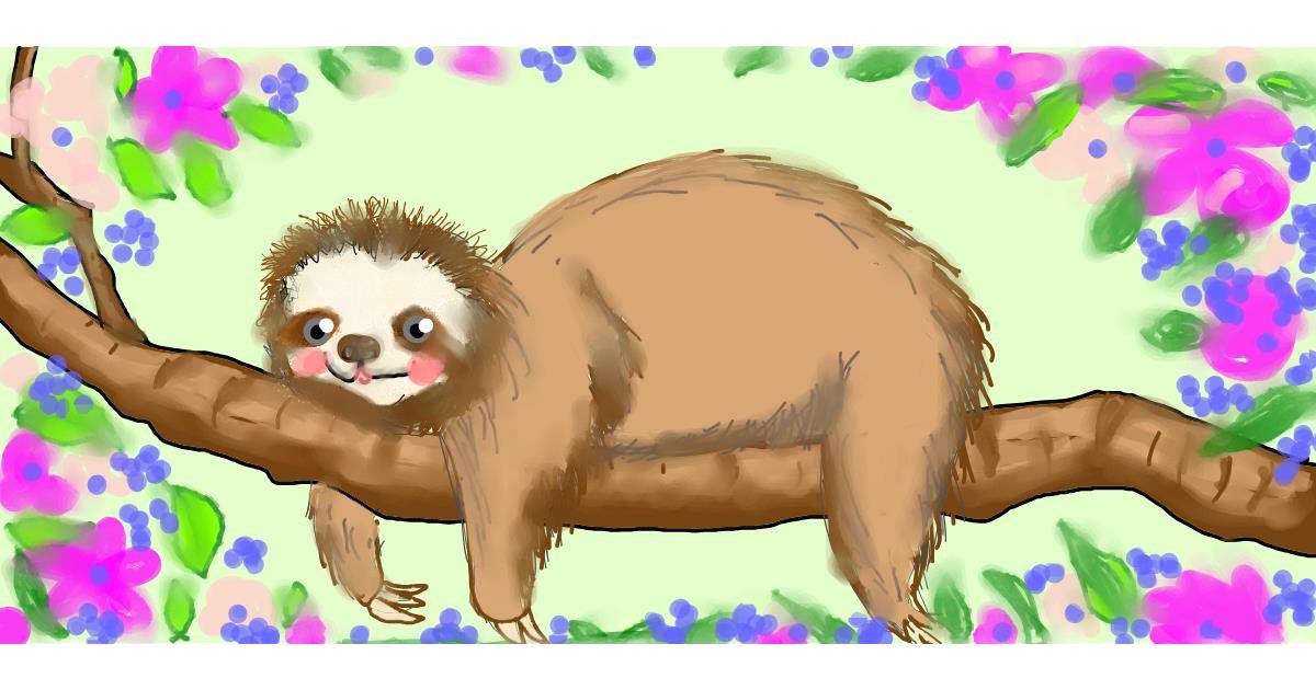Watch justme ️ draw Sloth!