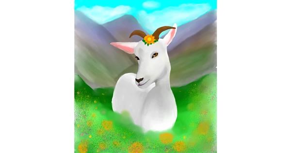 Drawing of Goat by MEL - Drawize Gallery!