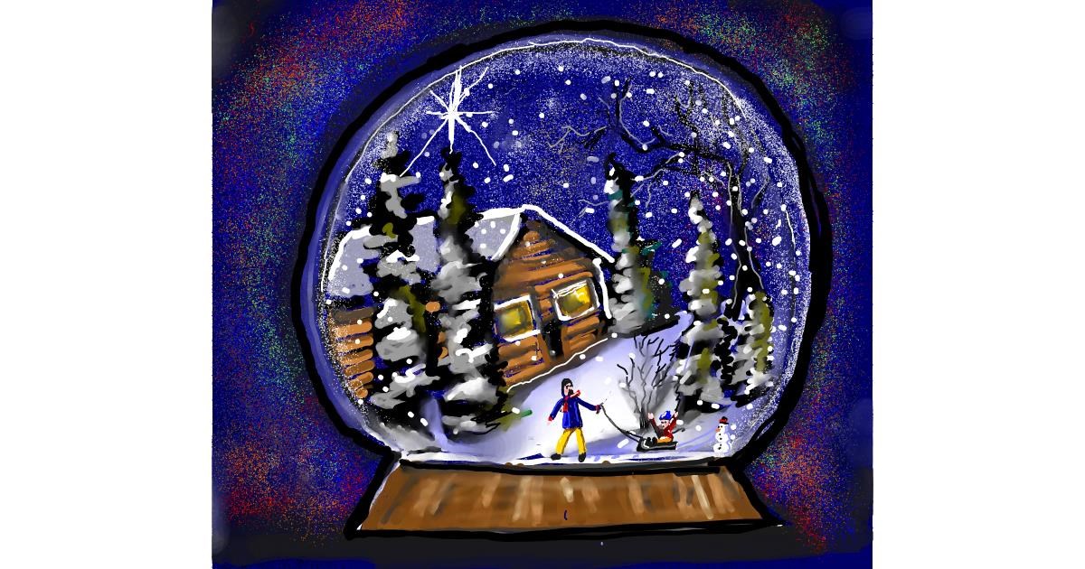 Watch Leah draw Snow globe!