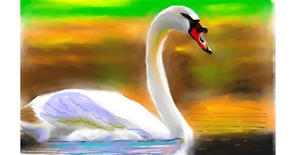 Drawing of Swan by Herbert - Drawize Gallery!