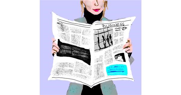 Drawing of Newspaper by Clar - Drawize Gallery!