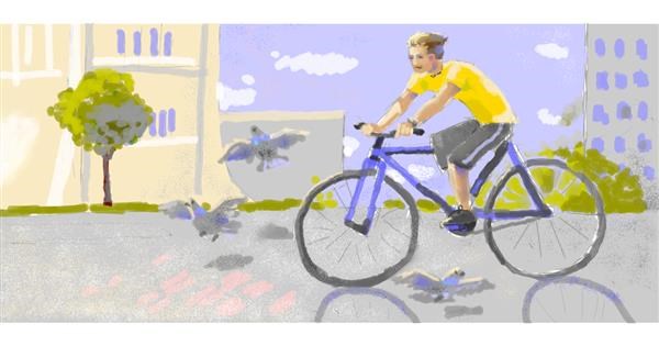 Drawing of Bicycle by Женя - Drawize Gallery!