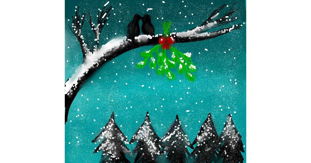 Watch Sara draw Mistletoe!