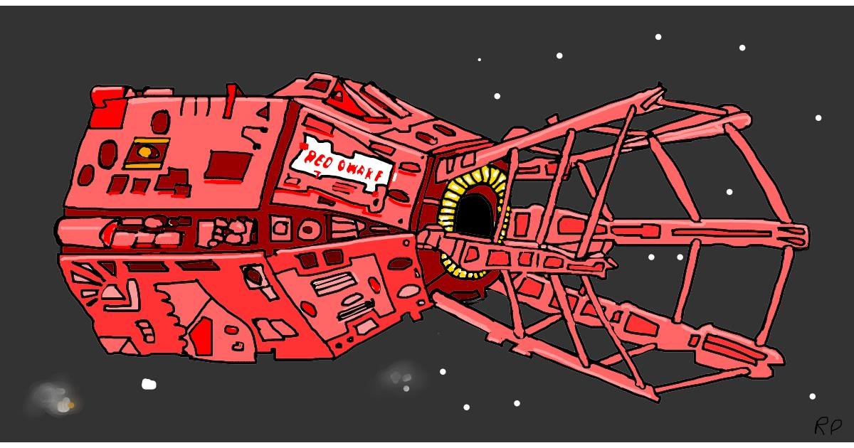 Watch Swimmer draw Spaceship!