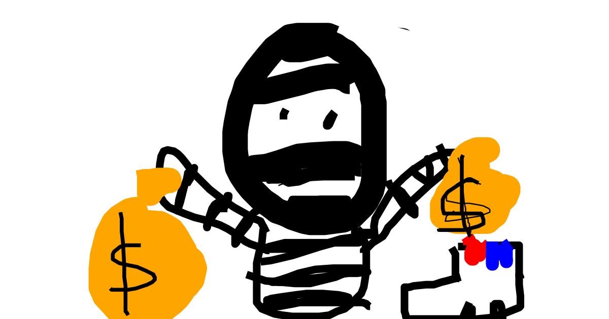 Drawing of Burglar by Nancy MMLD - Drawize Gallery!