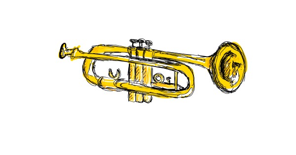 Trumpet Drawing - Gallery and How to Draw Videos!