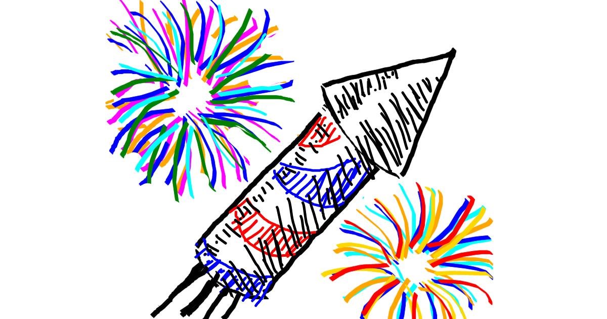 Drawing of Fireworks by anastasia - Drawize Gallery!