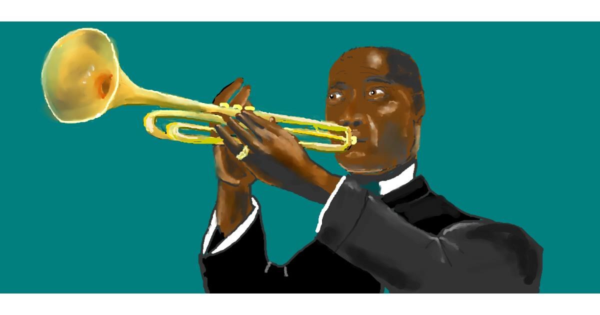 Watch Pinky draw Trumpet!