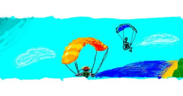 Drawing of Parachute by 7y3e1l1l0o§ - Drawize Gallery!