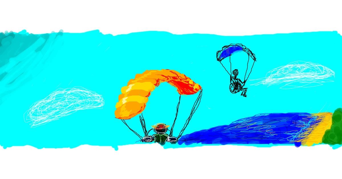Watch 7y3e1l1l0o§ draw Parachute!