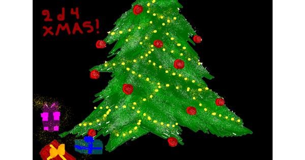 Drawing of Christmas tree by christine - Drawize Gallery!